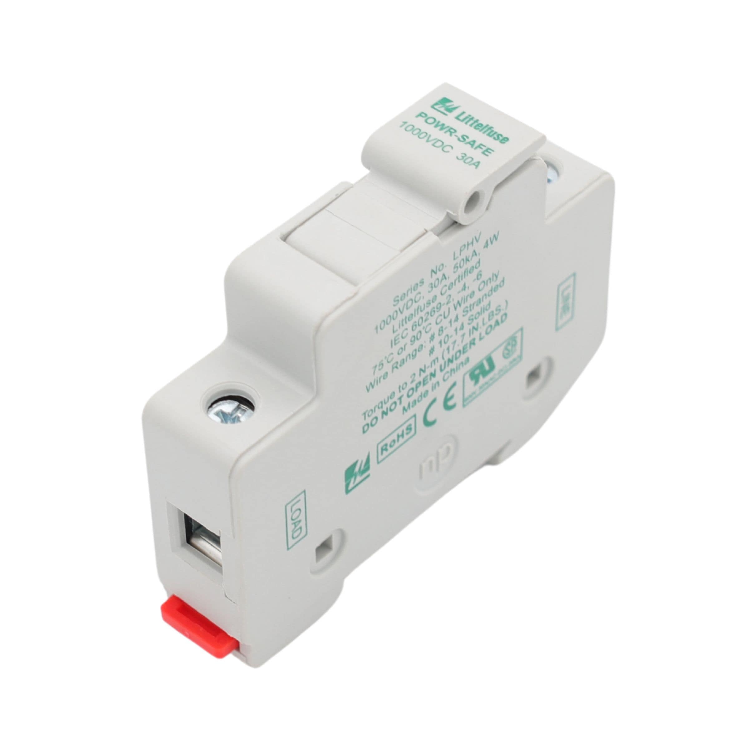 Littelfuse Fuse Holder LPHV-0001Z 1000VDC 30A Single Pole